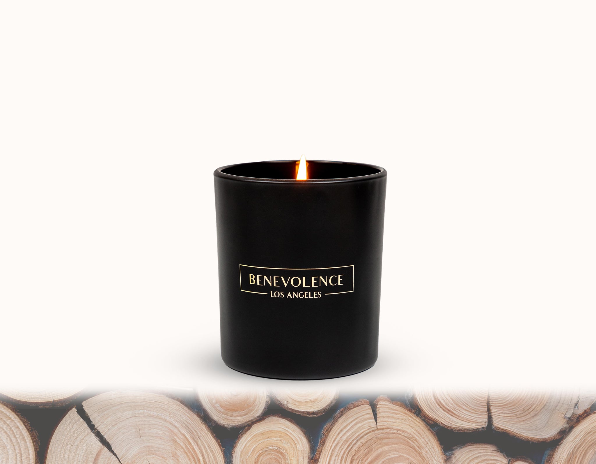 Pine Wood Signature Matte Black Core Candle | Benevolence LA