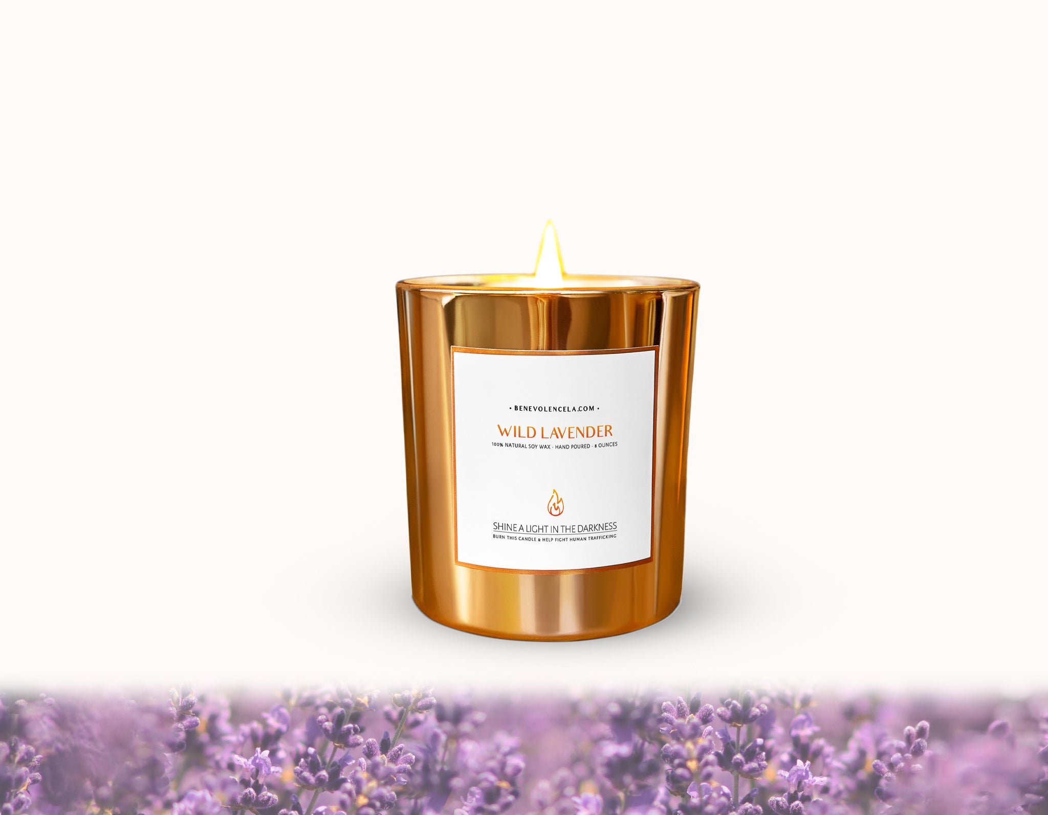 Wild Lavender Gold Core Candle | Benevolence LA